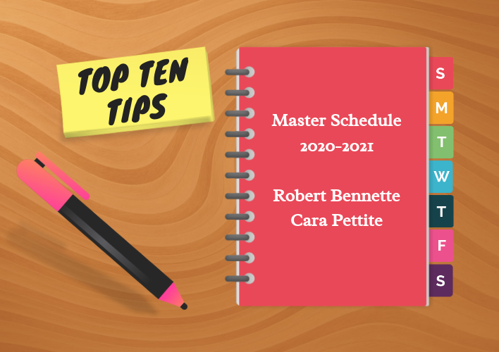Master Schedule Tips