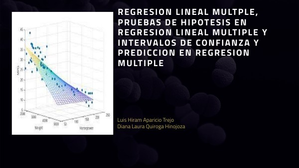 Regresion lineal multiple | Genially