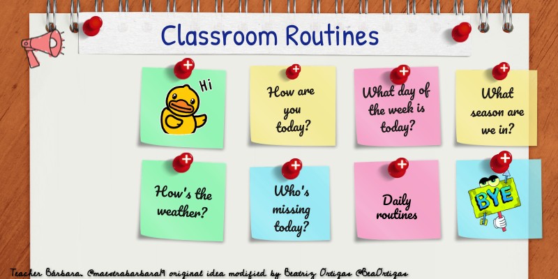 Classroom routines for sharing
