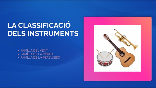 classificació dels instruments | Genially