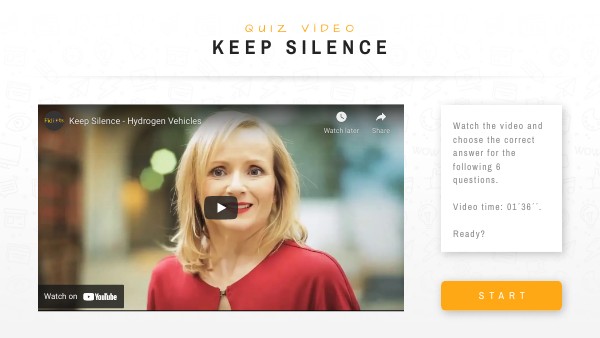 KEEP SILENCE QUIZ VIDEO | Genially