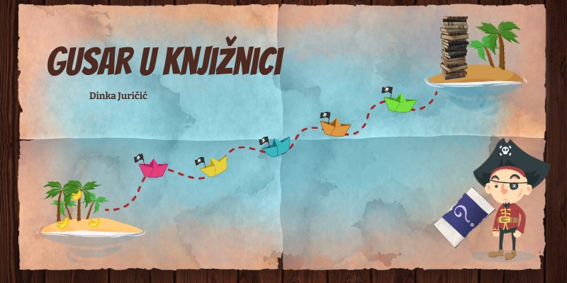 Gusar u knjižnici | Genially