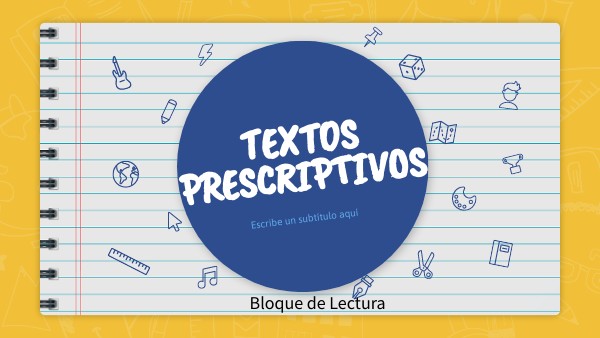 Textos prescriptivos 9no