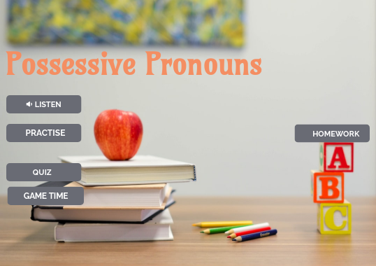 Possessive Pronouns-MC | Genially