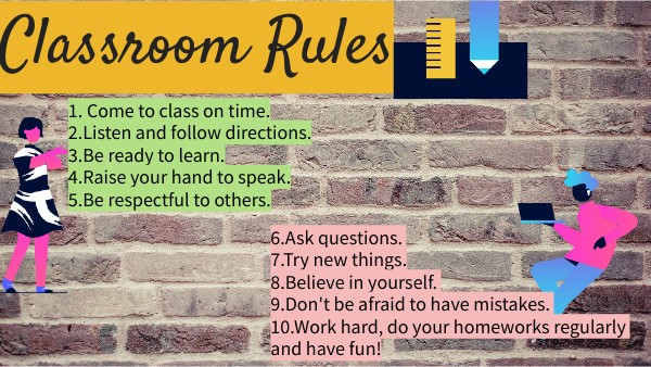 Classroom Rules | Genially
