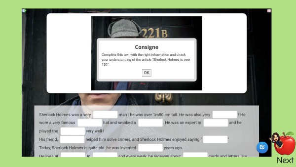 Sherlock Holmes revisons | Genially