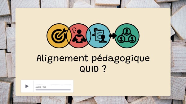 L'alignement pédagogique | Genially