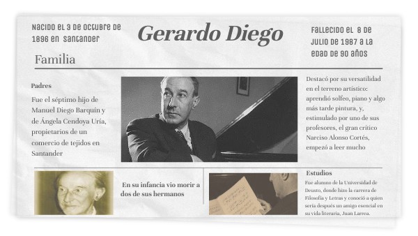 GERARDO DIEGO | Genially
