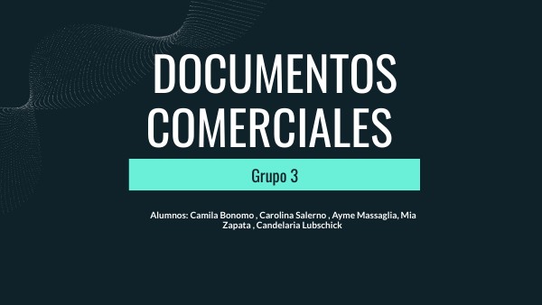 Documentos Comerciales : Grupo 3
