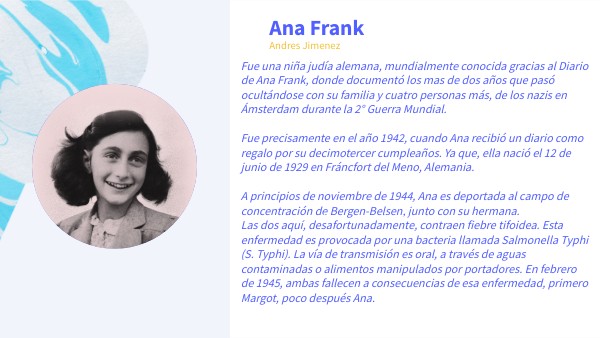 Ana Frank | Genially