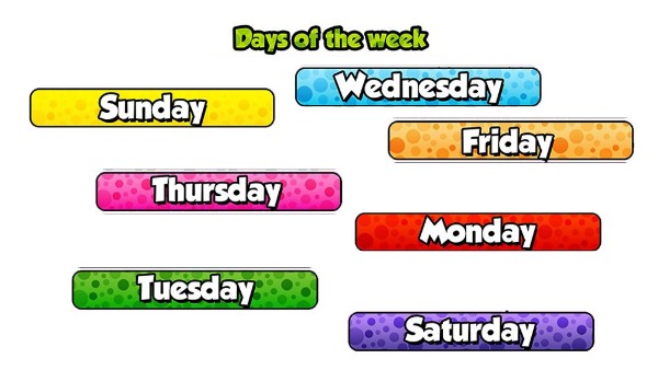 DAYS OF THE WEEK