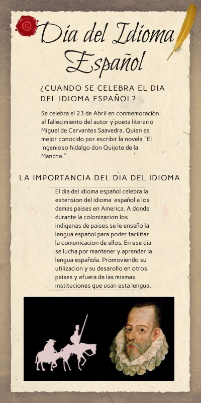 El Dia del Idioma Español - Carlos Mejia | Genially