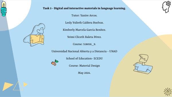 Task 3 - Digital and interactive materials in language learning | Genially