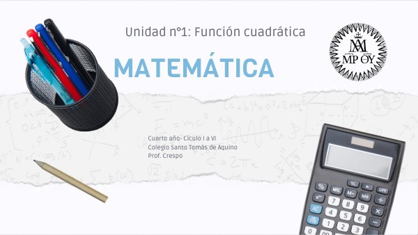PRESENTACIÓN MATEMÁTICAS
