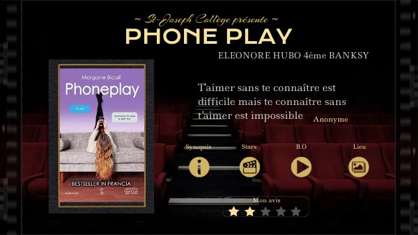 LC Dire l'amour Restitution phone play