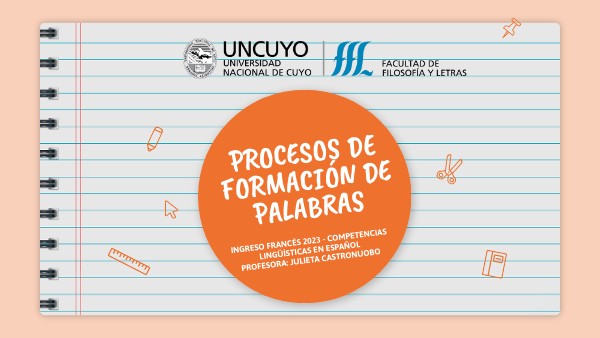 PROCESOS DE FORMACIÓN DE PALABRAS | Genially