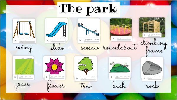 Th park vocabulary | Genially