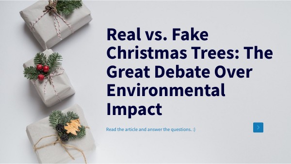 Real vs fake trees