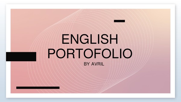 English portfolio AVRIL