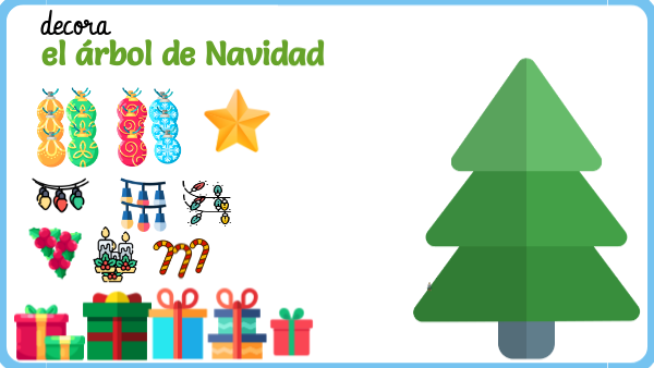 Decorar el árbol de Navidad