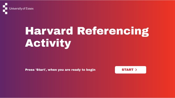 Harvard Referencing Drag and Drop | Genially