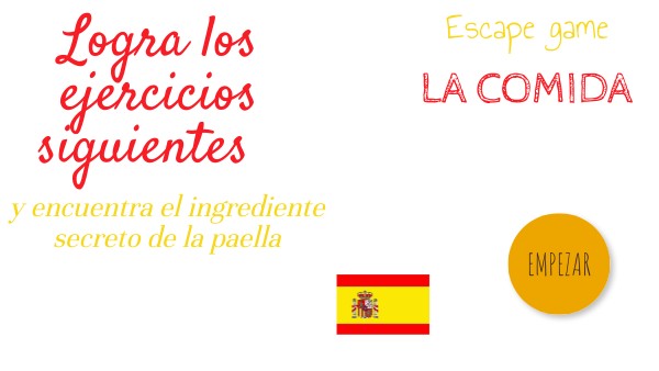 escape game: la comida