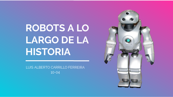 ROBOTS A LO LARGO DE LA HISTORIA
