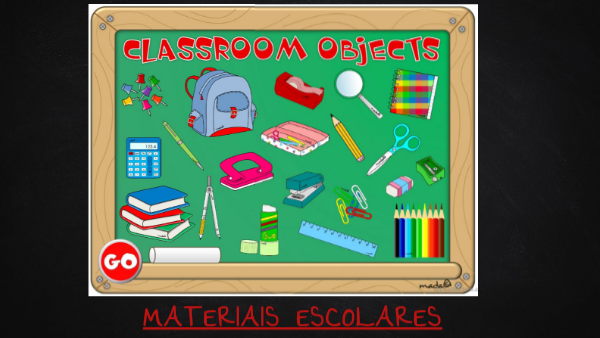Classroom objects/ materiais escolares