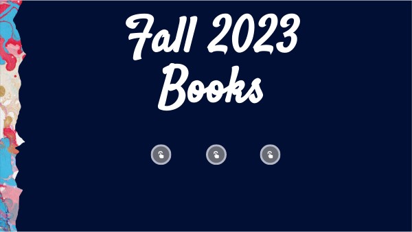 Fall 2023 Books | Genially