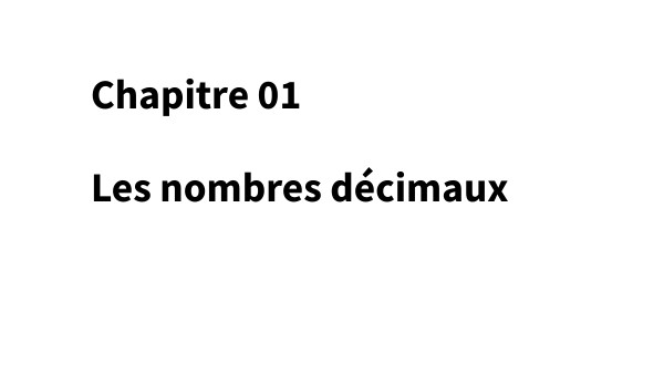 5e - Ch01 - Les nombres décimaux | Genially