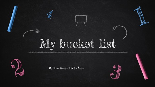 My bucket list | Genially