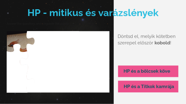 HP - mitikus és varázslények | Genially