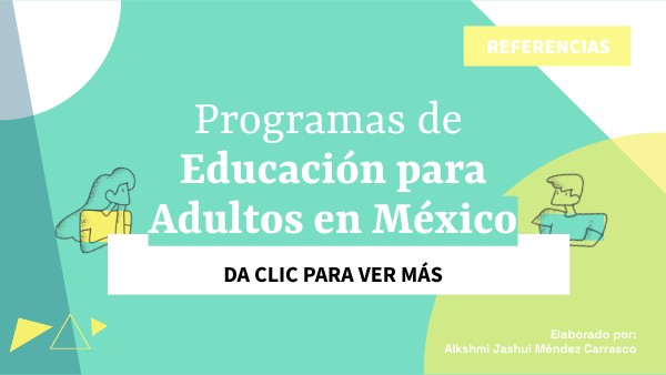 Programas de Educación para Adultos en México