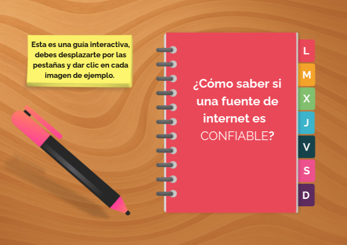 Guía fuentes confiables en internet | Genially