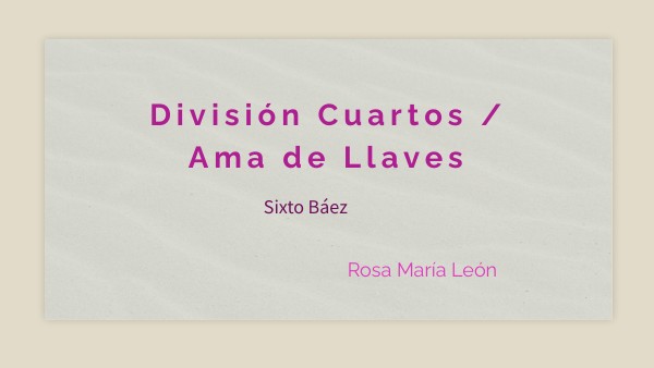 División Cuartos | Genially