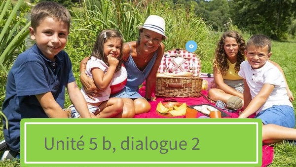 Unité 5b Le Pique-nique | Genially