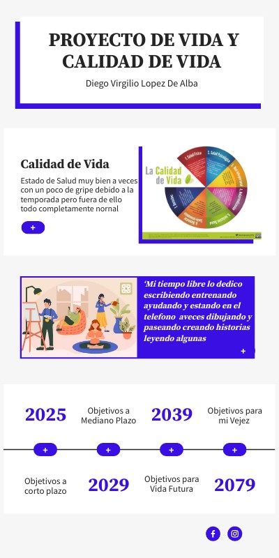 Infografía de Calidad de Vida y Proyecto de vida | Genially