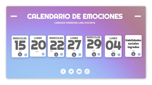 calendario de emociones | Genially