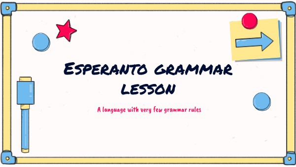 Esperanto grammar translation