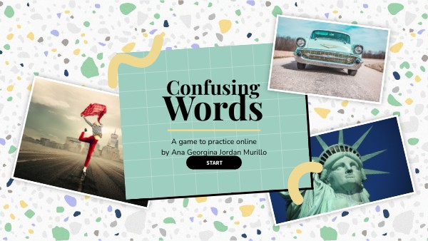 Confusing words game | Genially