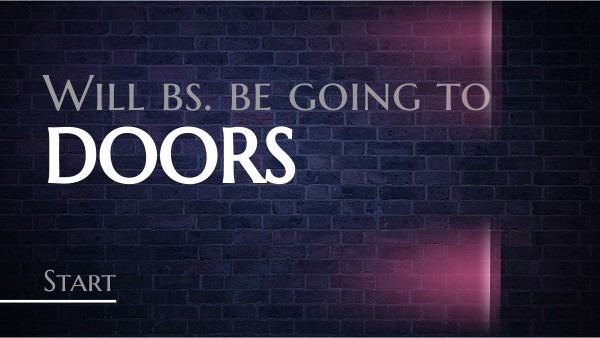 Doors - will vs. be going to | Genially