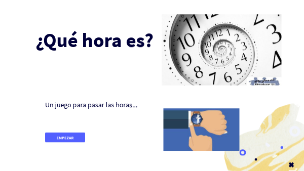 ¿Que hora es? Nivel 1 | Genially