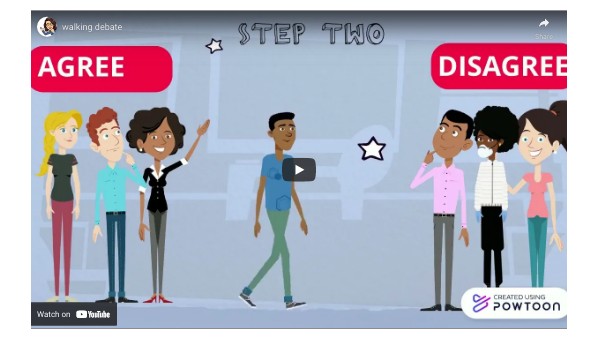 Walking debate | Genially