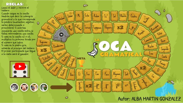 La oca gramatical | Genially