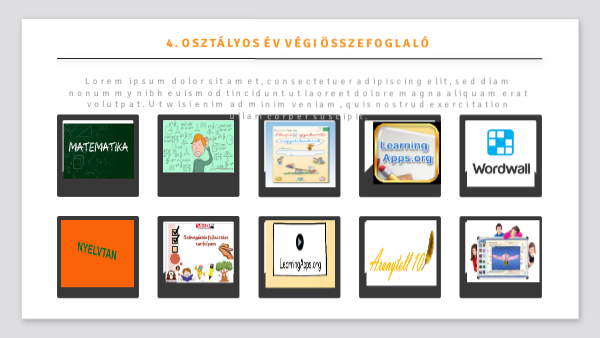 4. osztály év végi összefoglaló | Genially