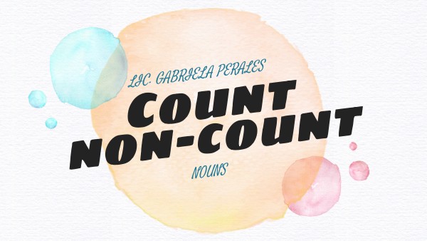 COUNT NON COUNT | Genially
