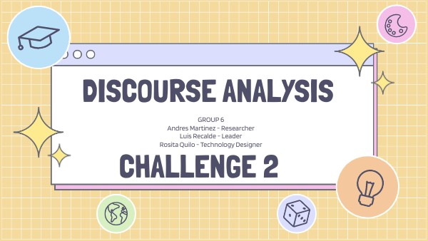 DISCOURSE ANALYSIS | Genially