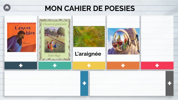 Mon cahier de poésie | Genially