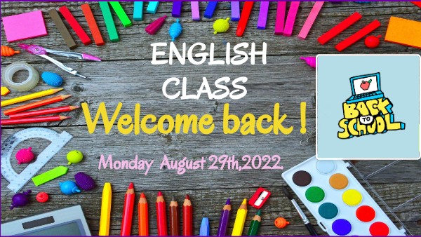 August 29th Welcome, Intro, class rules