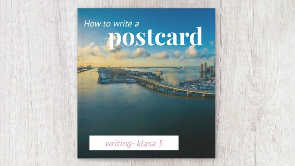 Writing a postcard | Genially